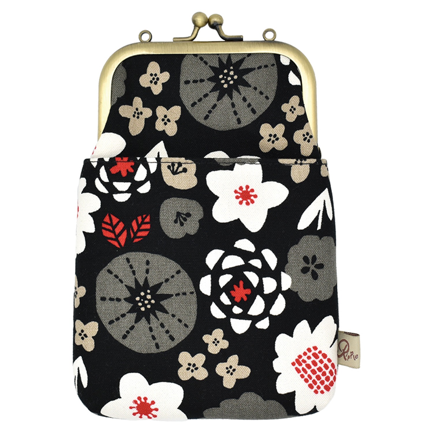 がま口2WAY スマホショルダー Ripple フラワー ブラック GA22-A043 | 卸売・ 問屋・仕入れの専門サイト【NETSEA】