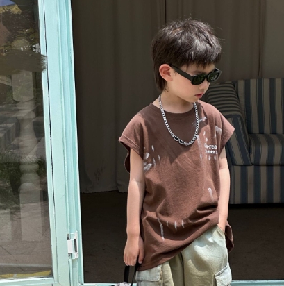 2024春夏新作★子供服★キッズ服★袖なし タンクトップ 男の子★ トップス★インナー★ | 卸売・ 問屋・仕入れの専門サイト【NETSEA】