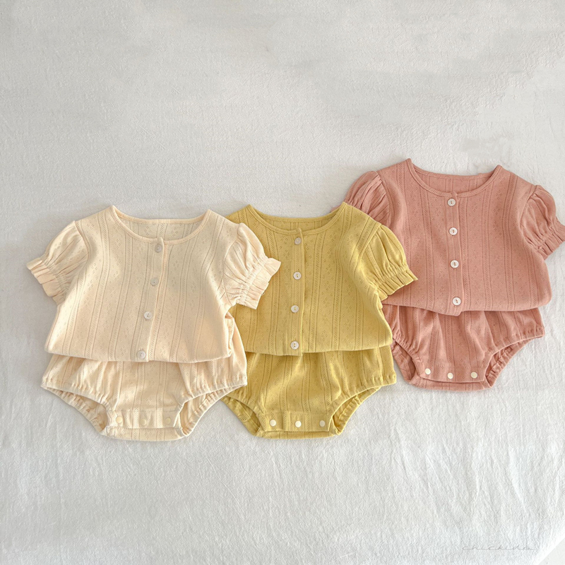 ins 夏新作 ベビー服 ニット セットアップ Tシャツ ショートパンツ カジュアル 可愛い 透かし雕り | 卸売・ 問屋・仕入れの専門サイト ...