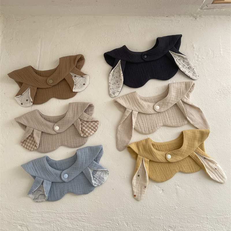 insスタイル ベビースタイ 無地 綿100％ ウサギ耳 クマ耳 柔らか よだれかけ 赤ちゃん ビブ 雑貨 ONE MORE 問屋・仕入れ・卸・卸売の専門【仕入れならNETSEA】