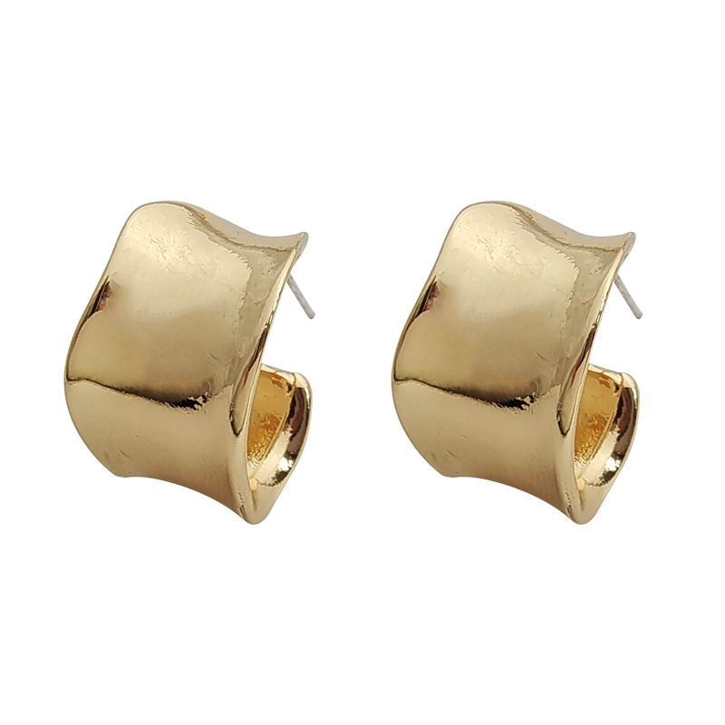 シックデザインピアス 2色 S925シルバーポスト ER-HM-H6173 株式会社MILAI 問屋・仕入れ・卸・卸売の専門【仕入れならNETSEA】