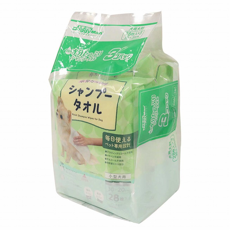 [ドギーマンハヤシ]ウエットシャンプータオル 犬用 大判 28枚×3 | 卸売・ 問屋・仕入れの専門サイト【NETSEA】