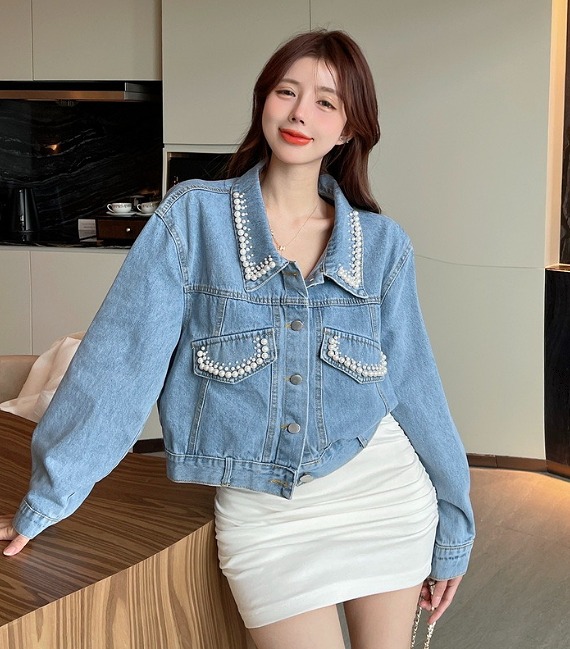 Gジャン ジージャン ジーンズ 長袖 切り替え 体型カバー 着痩せ デニム sweet系 | 卸売・ 問屋・仕入れの専門サイト【NETSEA】