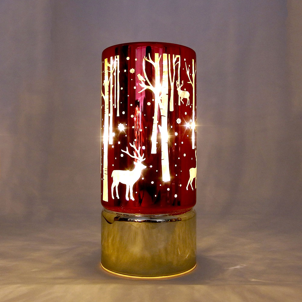 【KST-CM】☆ガラスLEDライト 丸型ドームL レッド 【クリスマス・サンタ・ツリー】 | 卸売・ 問屋・仕入れの専門サイト【NETSEA】