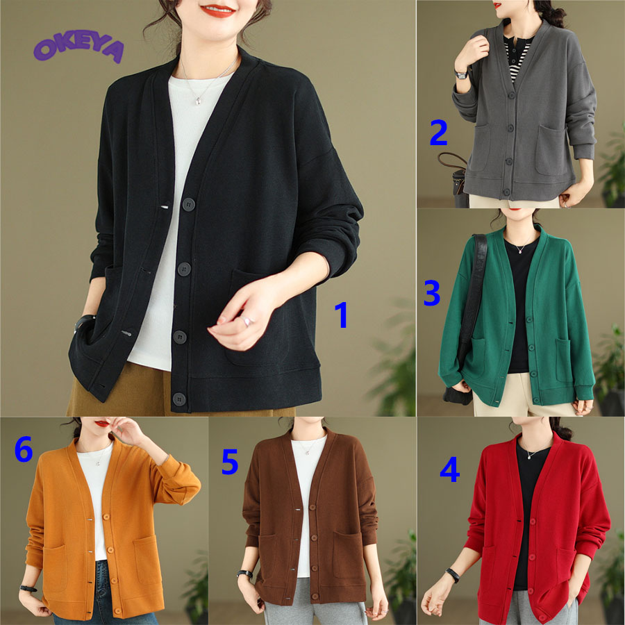 レディース服 トップス カーディガン vネック カジュアル ファション 韓国風 お出かけ M#-2XL# | 卸売・ 問屋・仕入れの専門サイト【NETSEA】