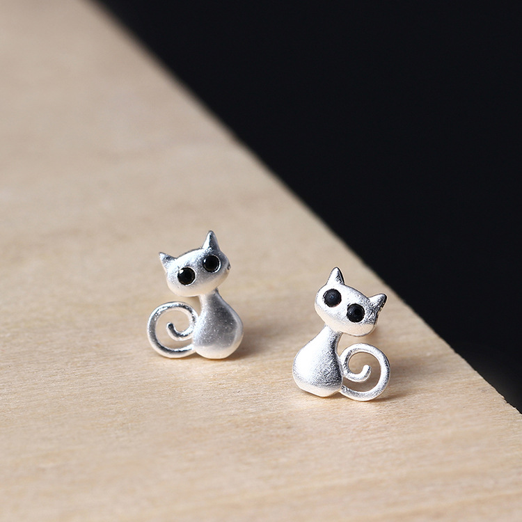 100％S925シルバー 猫 スタッドピアス 高品質シルバアクセサリー 株式会社MILAI | 卸売・ 問屋・仕入れの専門サイト【NETSEA】