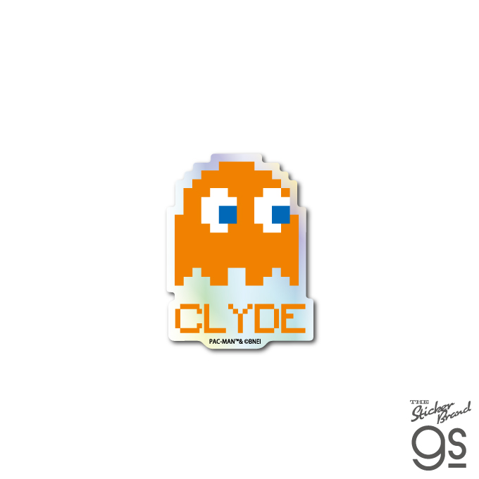 PAC-MAN ホログラムステッカー CLYDE ドット パックマン ゲーム game レトロ キャラクター グッズ PAC015 | 卸売 ...