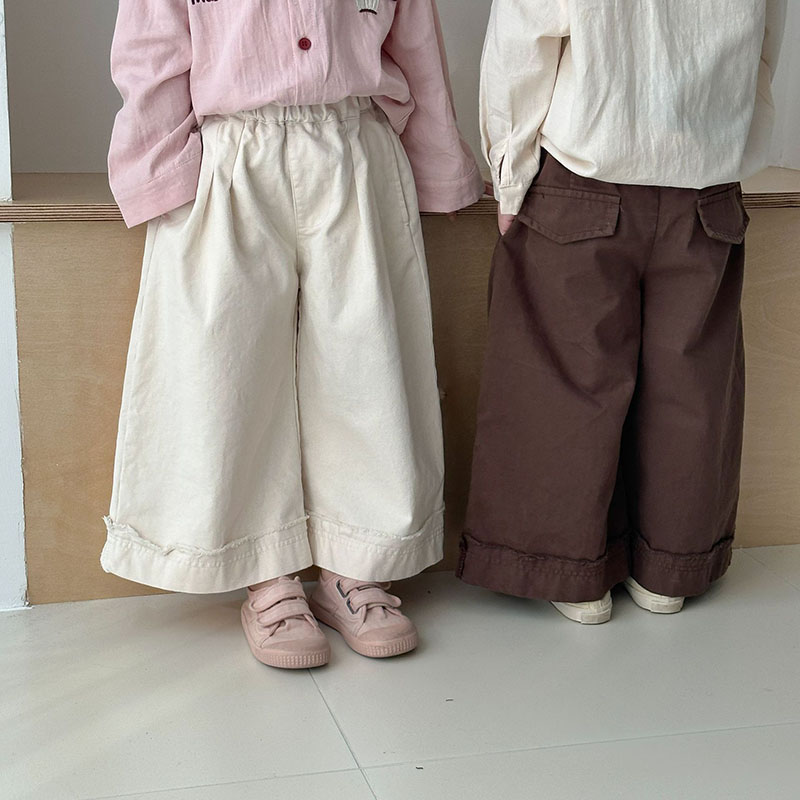 姉妹兄弟コーデ ユニセックス 韓国風子供服 キッズ ロングズボン 秋冬新作 ワイドパンツ 80-150 | 卸売・ 問屋・仕入れの専門サイト【NETSEA】