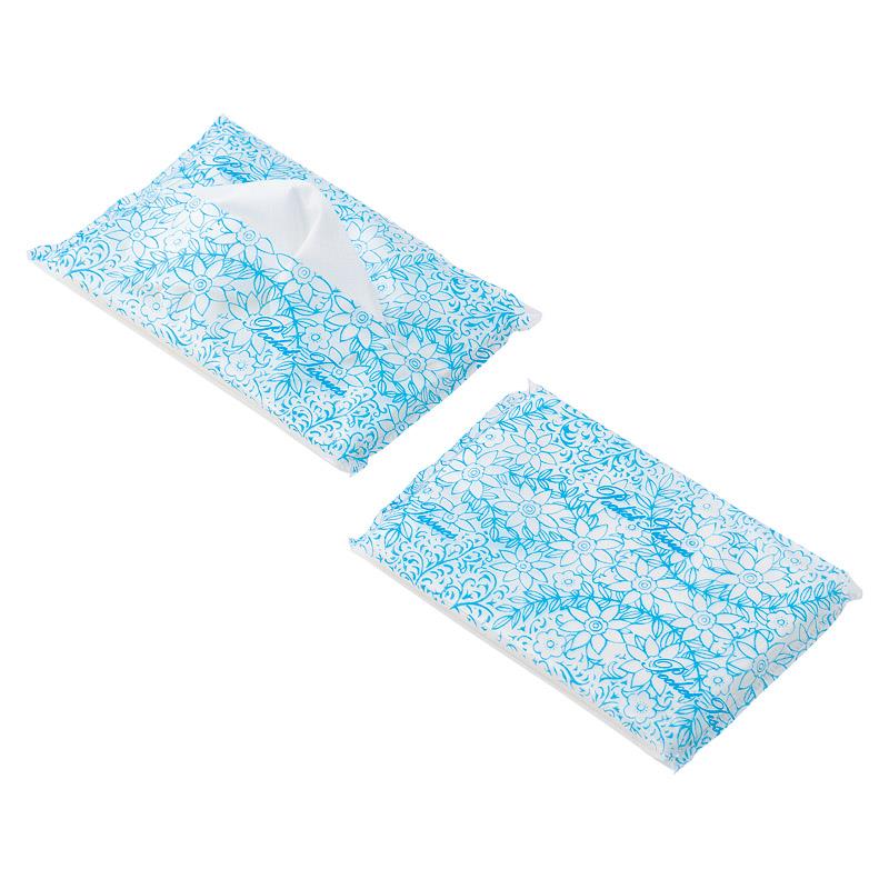 ポケットティッシュ8w花柄（1P） 青 m-4 | 卸売・ 問屋・仕入れの専門サイト【NETSEA】