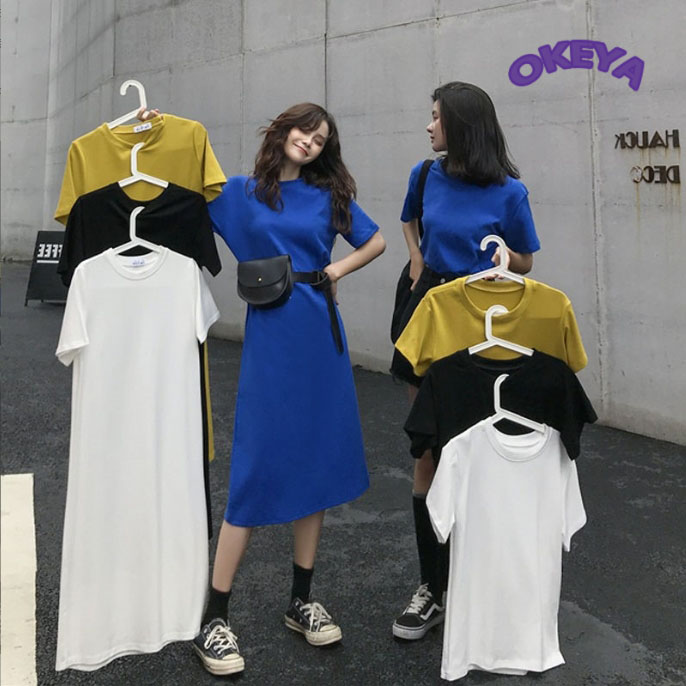 2025年夏新作 レディース ワンピース ロングワンピース 無地 シンプル ゆったり 4色展開 M#-4XL# | 卸売・ 問屋・仕入れの専門サイト【NETSEA】