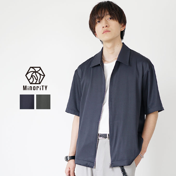 【2025年春の新作】Wジップ 半袖 ブルゾン シャツジャケット／MinoriTY | 卸売・ 問屋・仕入れの専門サイト【NETSEA】