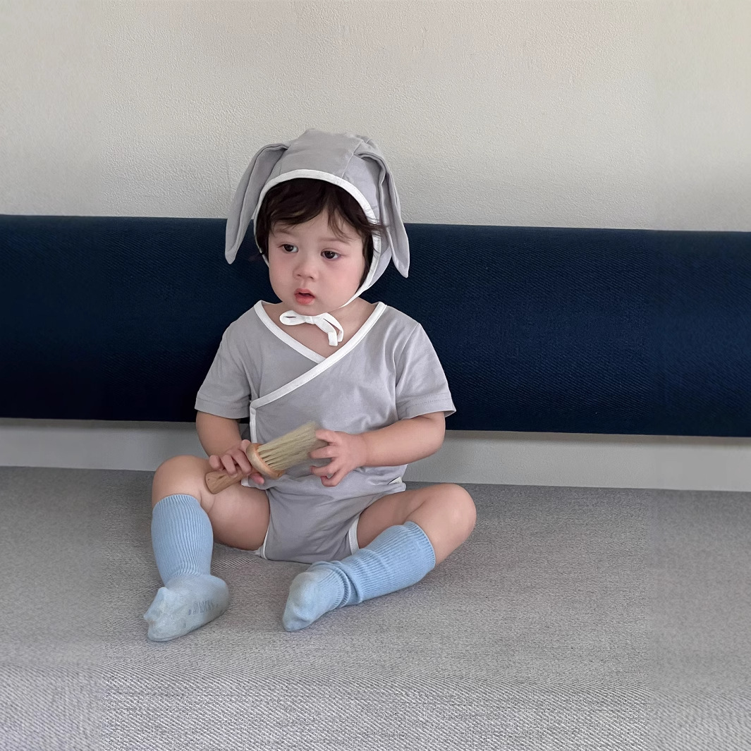 ★BaBy★ 66~90cm ベビーロンパース ウサギ帽子付き オールインワン 韓国ベビー服 | 卸売・ 問屋・仕入れの専門サイト【NETSEA】
