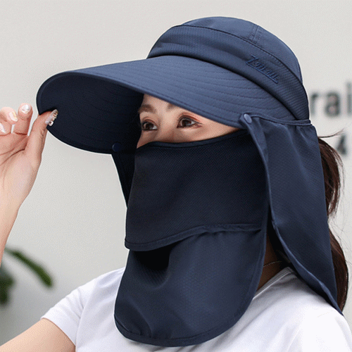 キャップ サンバイザー レディース 日焼け防止 紫外線対策 日よけ 帽子 農作業 フェイスカバー 4way | 卸売・ 問屋・仕入れの専門サイト【NETSEA】