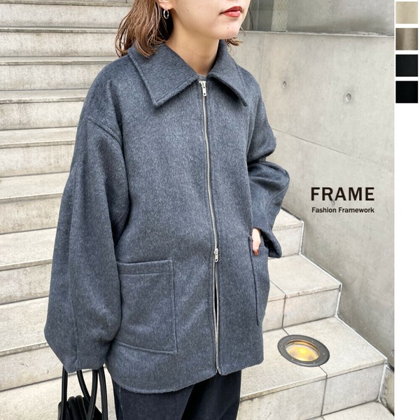 【2024新作】フェイクビーバーWジップミドル丈ブルゾン | 卸売・ 問屋・仕入れの専門サイト【NETSEA】