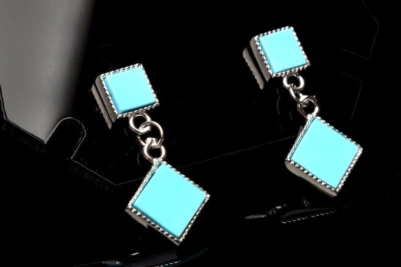 Silver925 高発色 ターコイズ 4x4-5.5x5.5mm ピアス _PRG2284 | 卸売・ 問屋・仕入れの専門サイト【NETSEA】