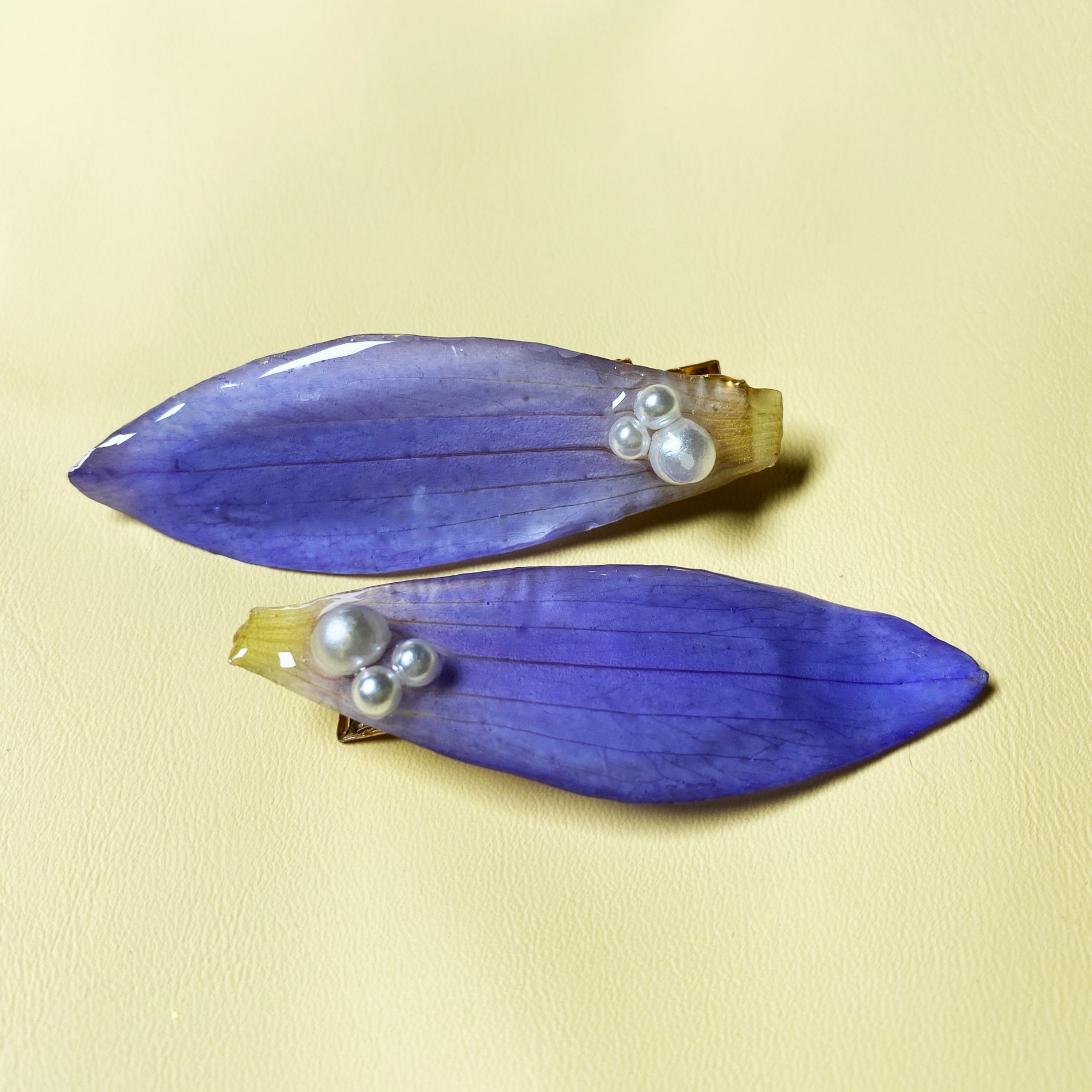 ハンドメイドヘアアクセサリー 本物の花バレッタ バンスクリップ ヘアクリップ JS-hair | 卸売・ 問屋・仕入れの専門サイト【NETSEA】