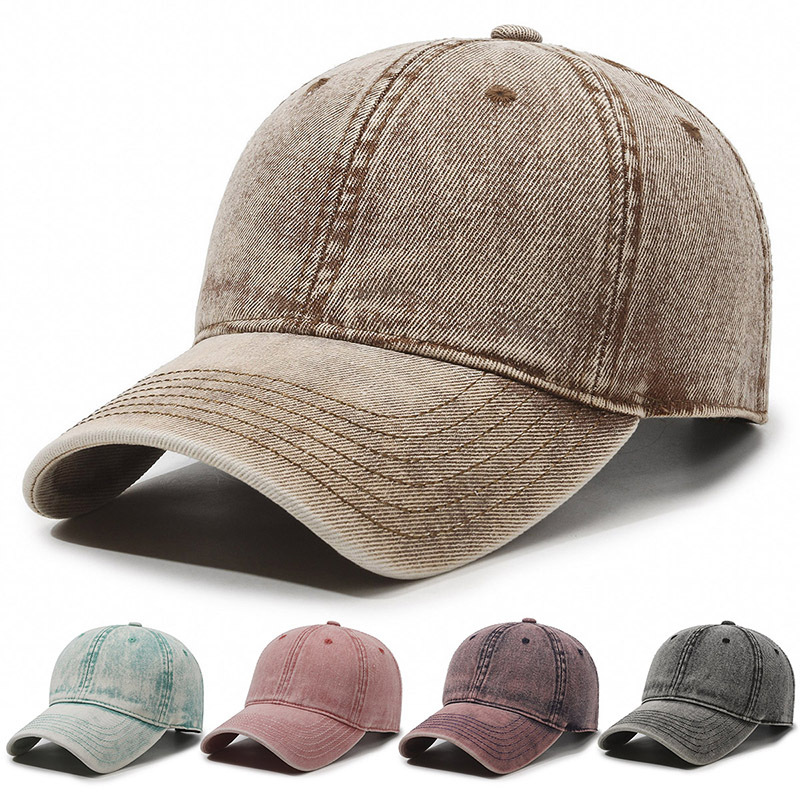 男女兼用 ストリート風水洗デニムベースボールキャップ（日除け トレンド）56-60CM 5色 | 卸売・ 問屋・仕入れの専門サイト【NETSEA】