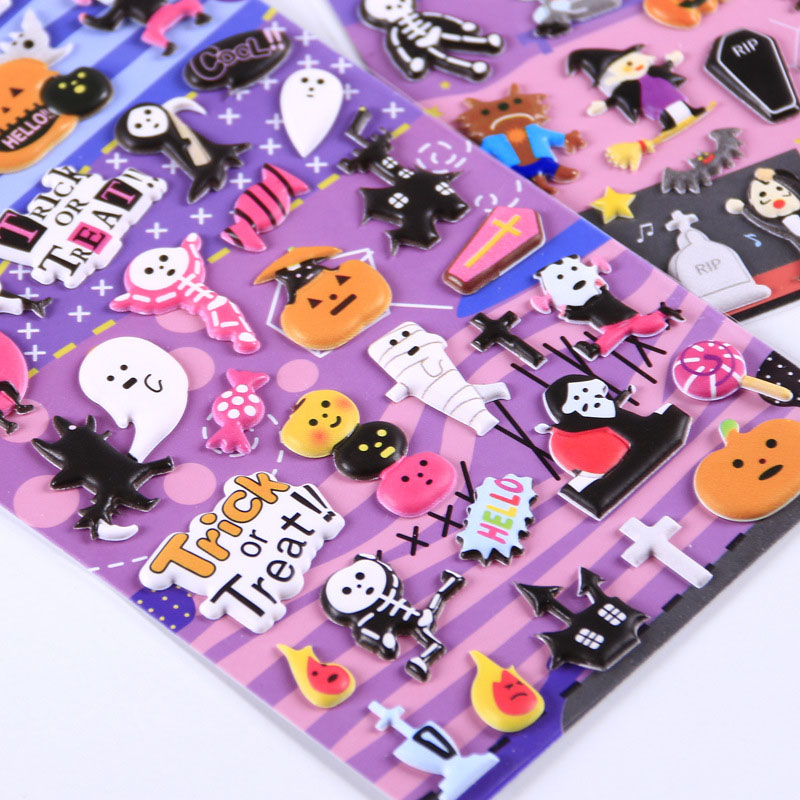 手作り DIY ぷくぷく ボンボンシール 3Dステッカー 立体ステッカー ぷっくりシール 粘着シール ハロウィン | 卸売・ 問屋・仕入れの専門サイト【NETSEA】