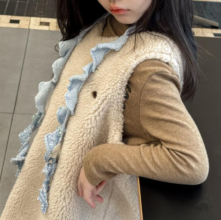 2025秋冬新品 SJ 子供服 トップス ふわふわワンピース 袖なし 80-130cm 2色 | 卸売・ 問屋・仕入れの専門サイト【NETSEA】