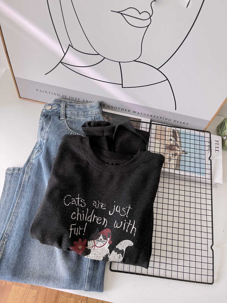 2025秋冬新作 レディース 女 長袖 丸首 プリント Tシャツ トップス インナー | 卸売・ 問屋・仕入れの専門サイト【NETSEA】