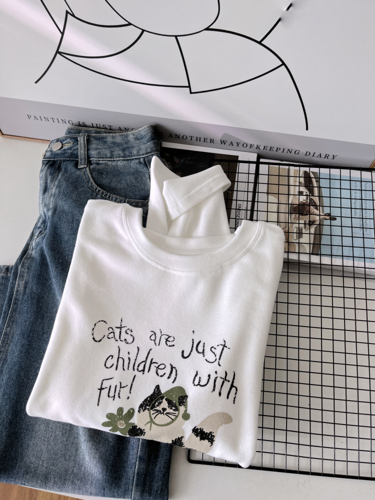 2025秋冬新作 レディース 女 長袖 丸首 プリント Tシャツ トップス インナー | 卸売・ 問屋・仕入れの専門サイト【NETSEA】