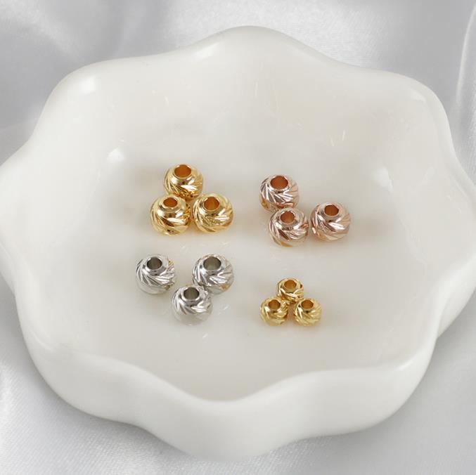 DIYジュエリー用パーツ 14Kゴールドメッキ 変色しない 銅ビーズ スペーサー ハンドメイドブレスレット用 | 卸売・ 問屋・仕入れの専門サイト【NETSEA】