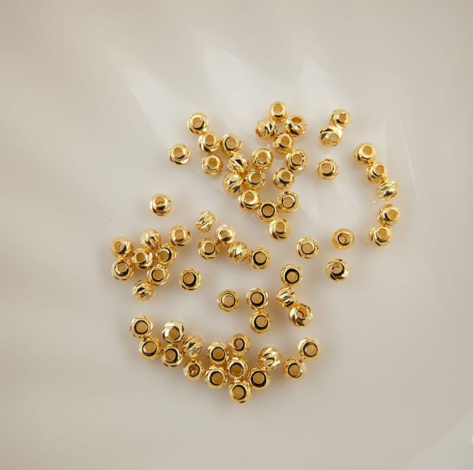 DIYジュエリー用パーツ 14Kゴールドメッキ 変色しない 銅ビーズ スペーサー ハンドメイドブレスレット用 | 卸売・ 問屋・仕入れの専門サイト【NETSEA】