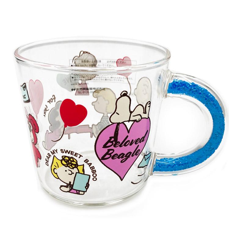 特価商品 スヌーピー 耐熱ガラスマグ LOVE LETTER BL | 卸売・ 問屋・仕入れの専門サイト【NETSEA】