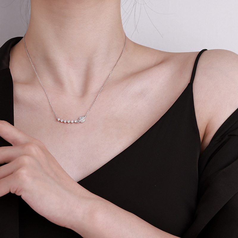 100%S999シルバーネックレス PD-MS-1659B モアサナイト石 高品質アクセサリー | 卸売・ 問屋・仕入れの専門サイト【NETSEA】